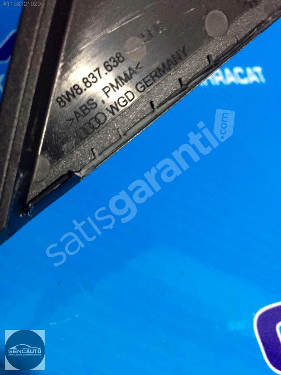 AUDİ A5 SPORTBACK KAPI ÜÇGENİ SIFIR ORJ OEM 8W8837637 8W8837638 ...
