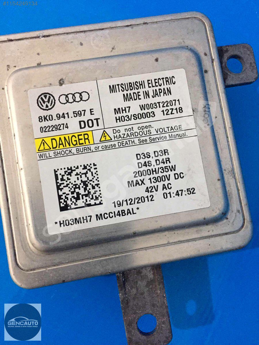 VW PASSAT TİGUAN FAR BEYNİ LED XENON SÖKME ORJ OEM 8K0941597 E ...