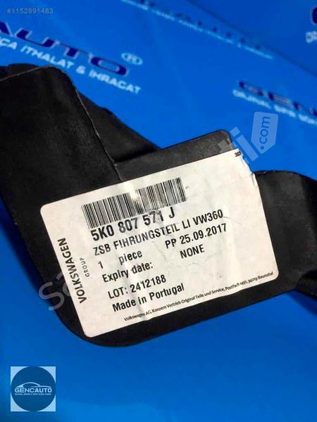 VW GOLF 6 FAR ALT BRAKETİ SOL SIFIR ORJİNAL OEM 5K0807571 J ...