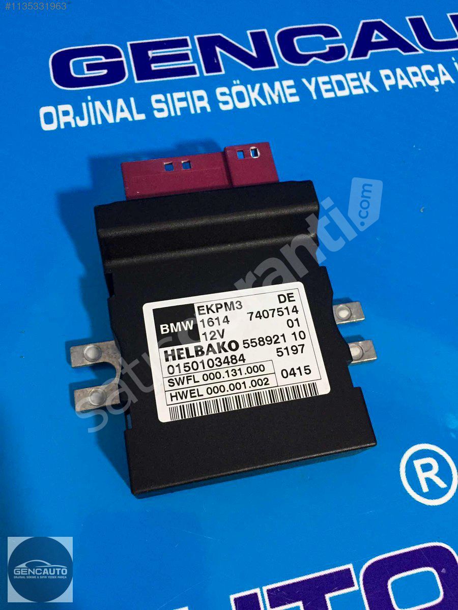 BMW F10 YAKIT POMPA KONTROL BEYNİ SÖKME ORJİNAL OEM 16147407514 ...