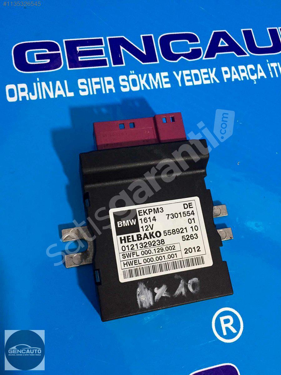 BMW F10 F30 YAKIT POMPA KONTROL BEYNİ SÖKME ORJ OEM 16147301554 ...