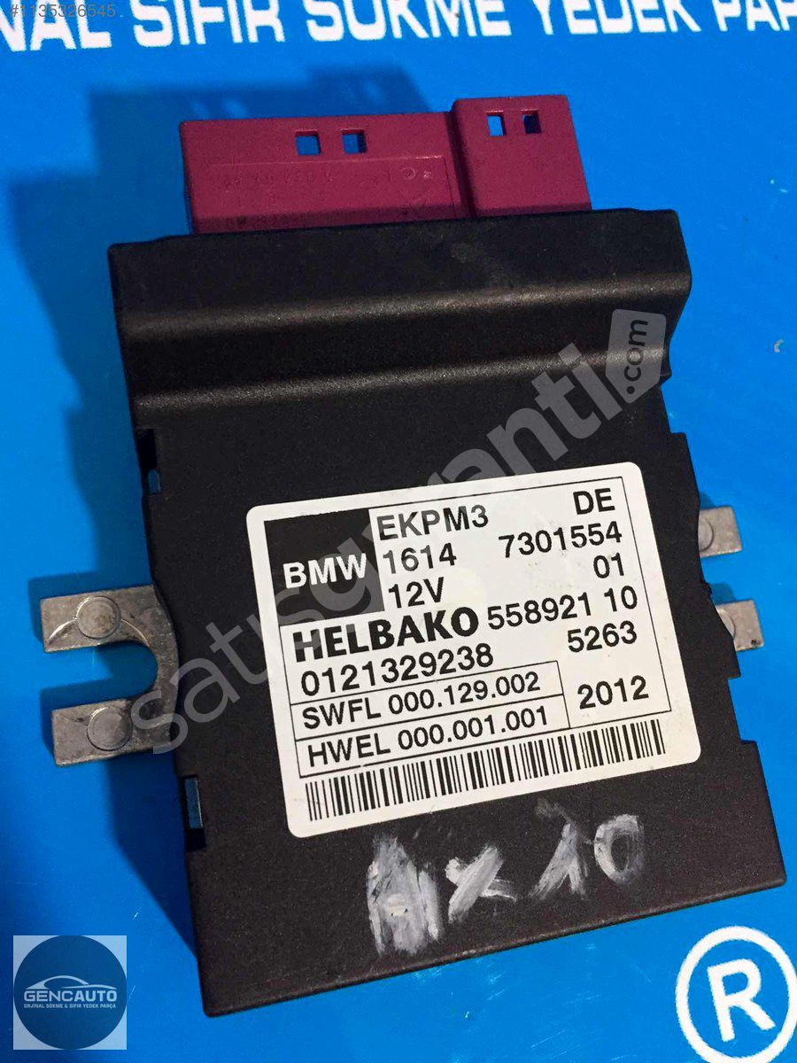 BMW F10 F30 YAKIT POMPA KONTROL BEYNİ SÖKME ORJ OEM 16147301554 ...