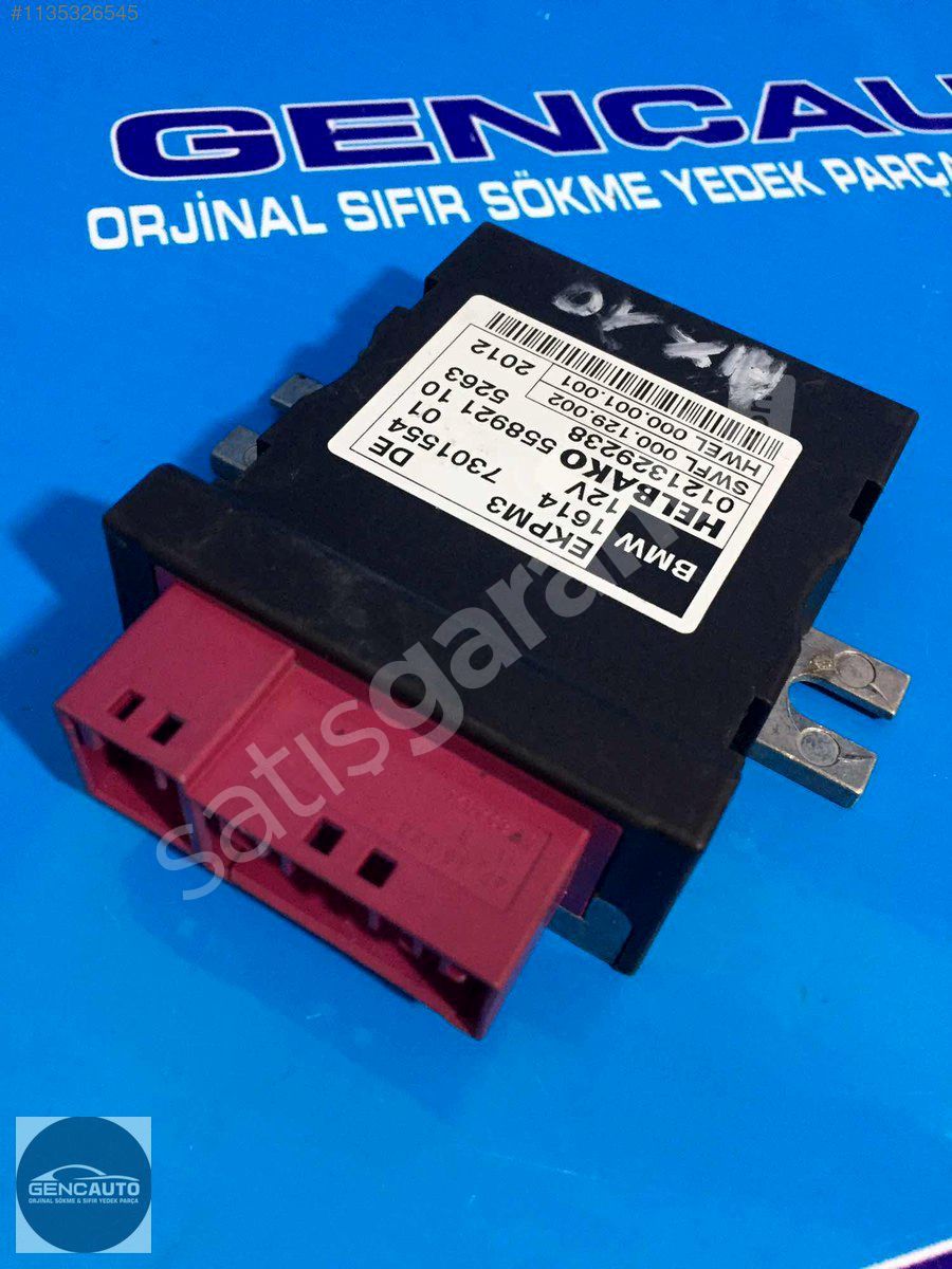 BMW F10 F30 YAKIT POMPA KONTROL BEYNİ SÖKME ORJ OEM 16147301554 ...