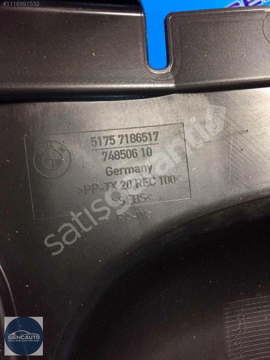 BMW F10 KÜREK BAKALİTİ ÖN SOL SÖKME ORJİNAL OEM 51757186517 ...