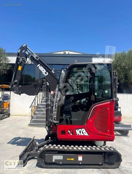 HIBOL XN28 KABİNLİ KUBOTA MOTORLU KAUÇUK PALETLİ EKSKAVATÖR ...
